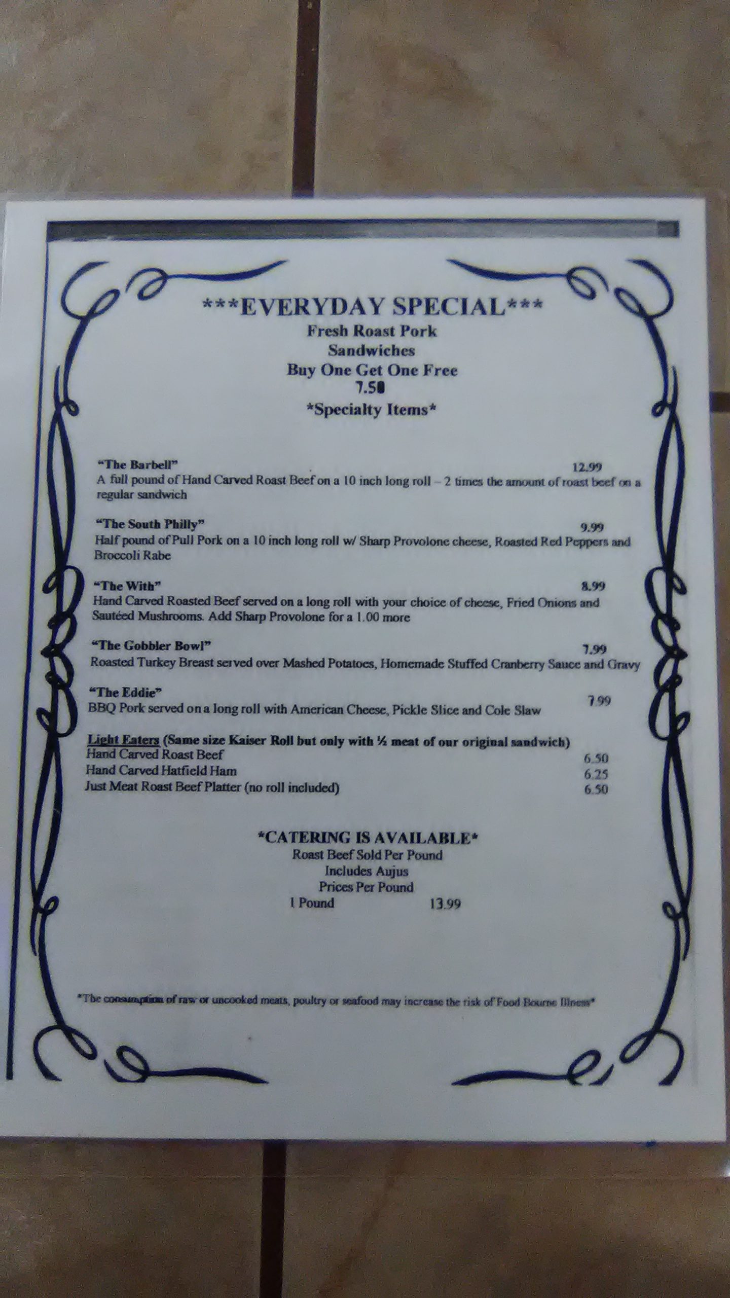 JERRY'S ROAST BEEF - Booth's Corner